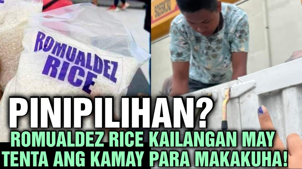 ROMUALDEZ RICE PINAGKAGULUHAN PERO KAILANGAN MAY TENTA SA HINTUTURO ...