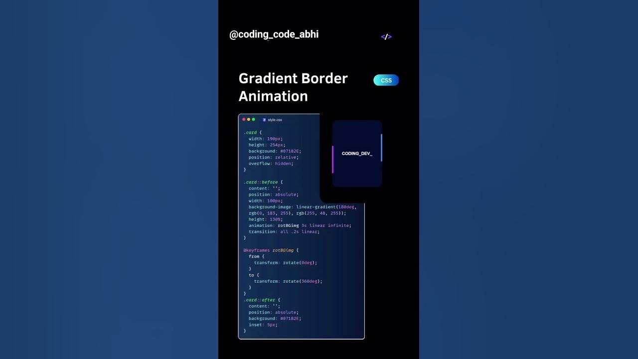 Animation Of A Box Border Using Css Grid Areas And Html5 Semantic Elements🚀 Learncoding