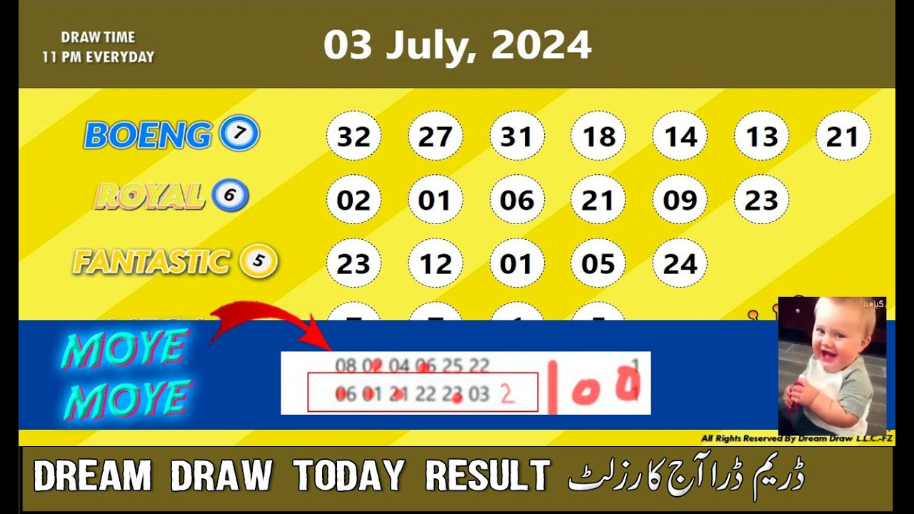 Dream Draw Today Results 03-07-2024 | Dream Draw Ki Tickets Online ...