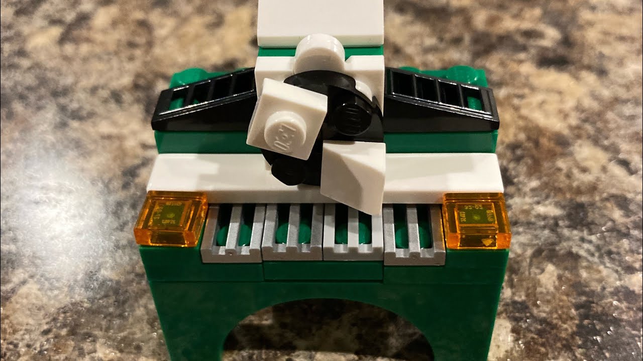 How to build a green piano out of legos - YouTube
