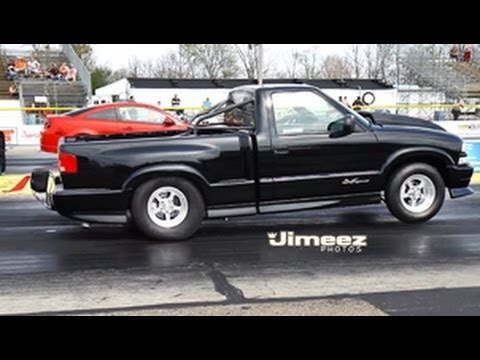 TODD SPROULE'S CHEVY XTREME STEPSIDE ON E85 FUEL RUNS 11'S AT BYRON ...