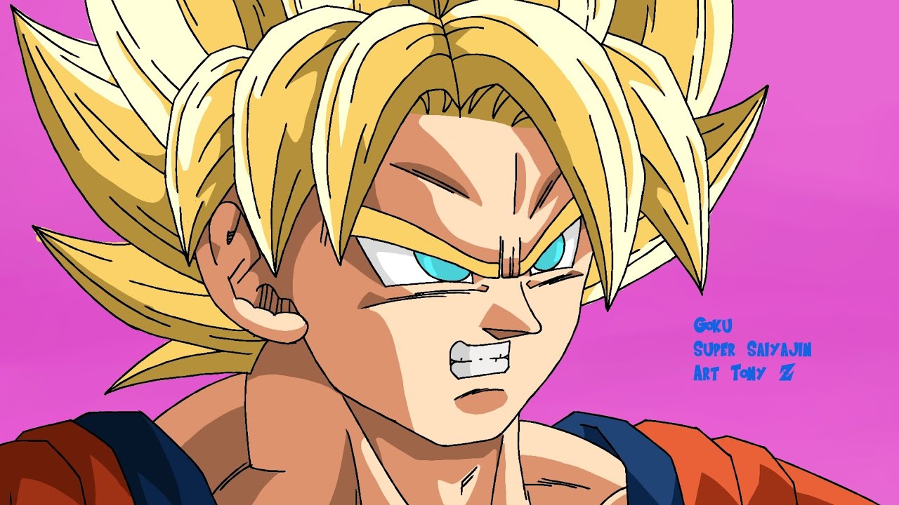 Gokú SSJ al estilo de Tadayoshi Yamamuro - YouTube