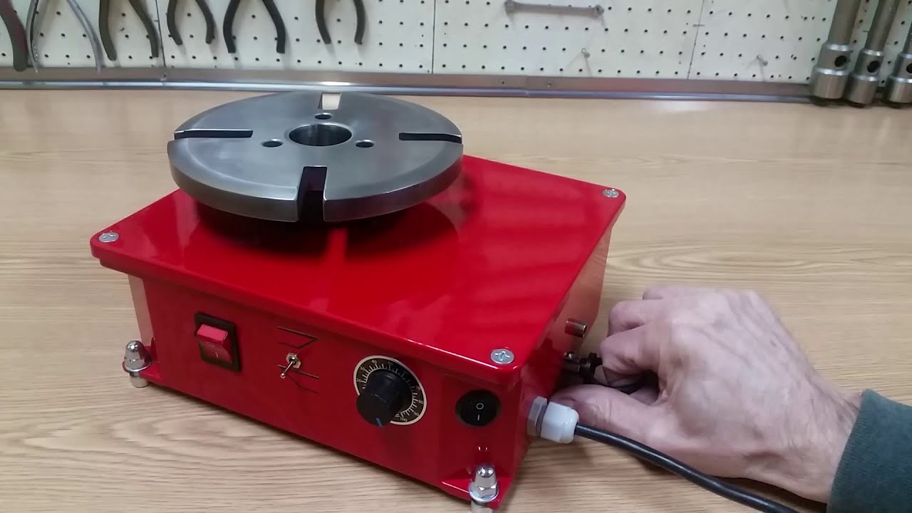 Welding positioner - rotary table- free run - HOME MADE - YouTube