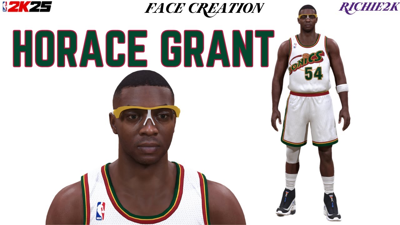 Horace Grant Face Creation in NBA 2K25 - YouTube