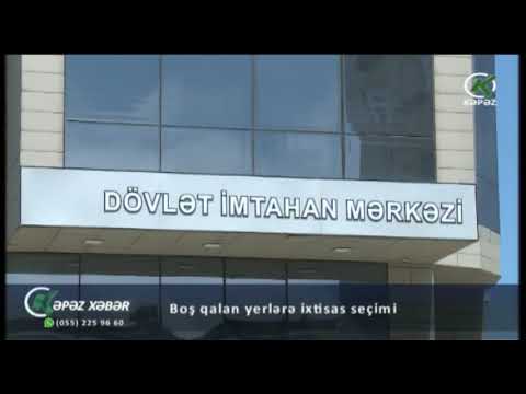 Boş qalan yerlərə ixtisas seçimi