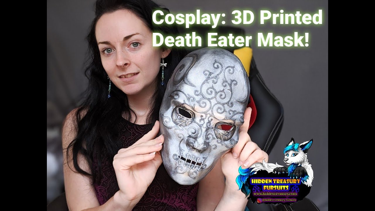 Cosplay: 3D Printed Death Eater Mask! - YouTube