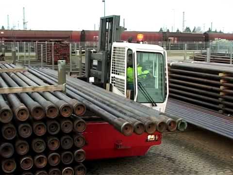 Baumann Cavaion Seitenstapler EGX 60 - Elektro, Sideloader, carrello ...