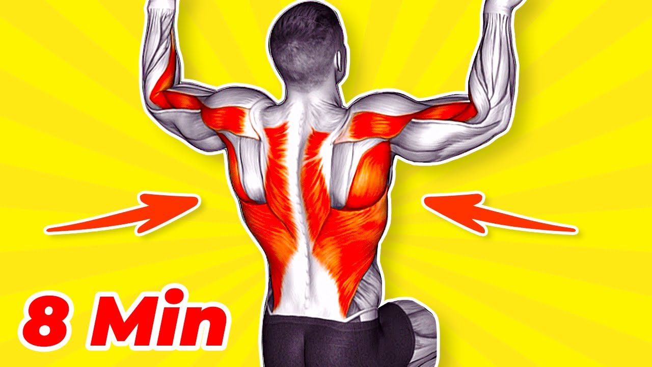 8-MIN Back Fat Workout for Men - Eliminate Back Flab - YouTube