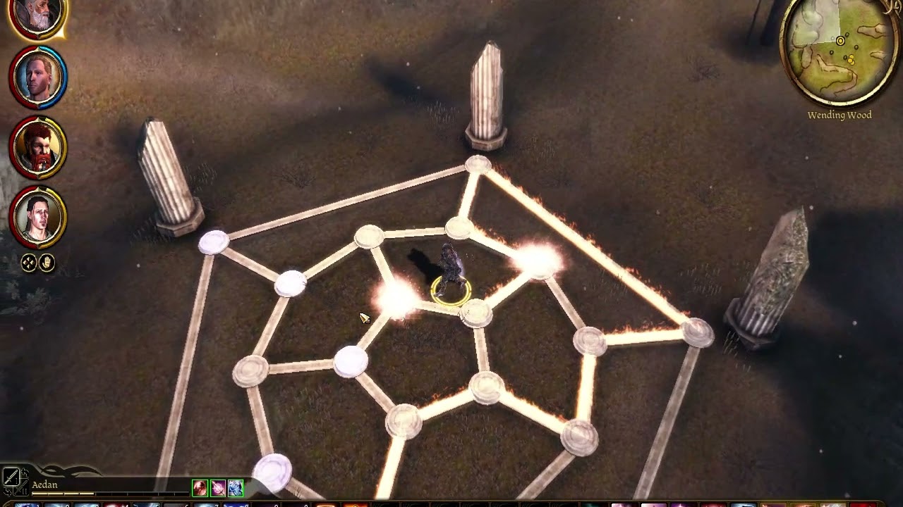 Dragon Age Awakening Playthrough Part 6.5 The Wending Woods Puzzle ...