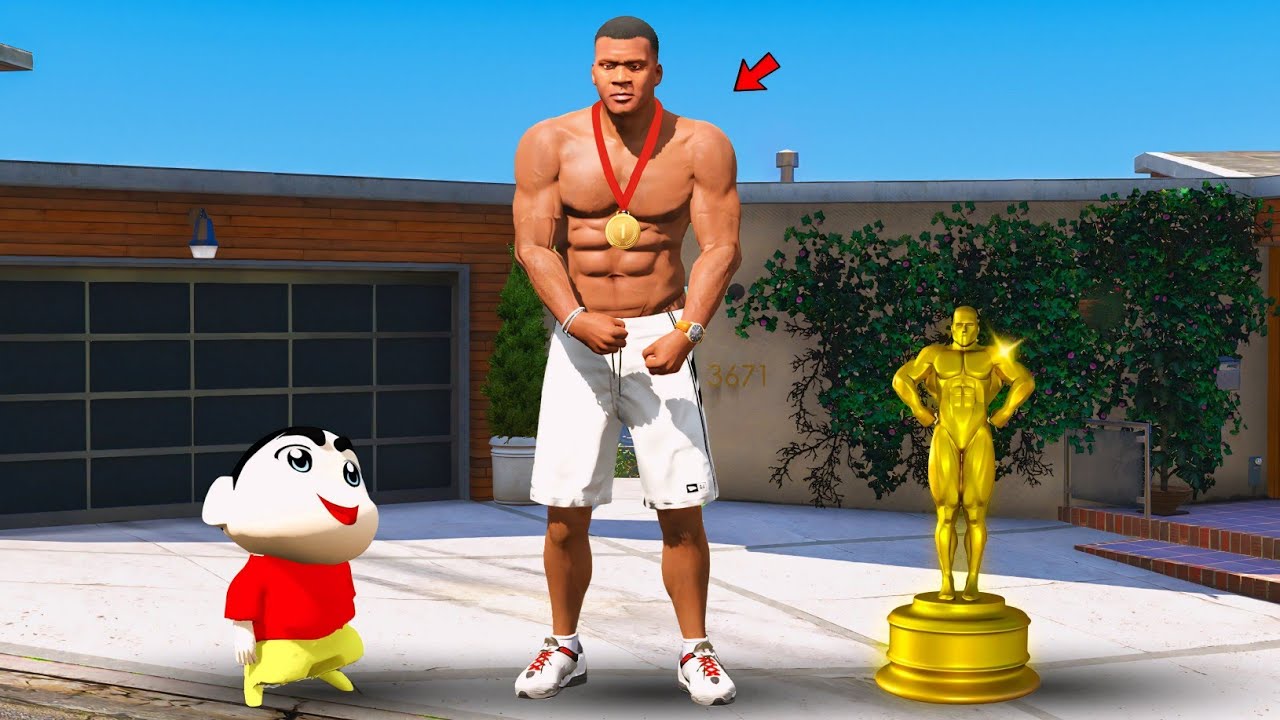 Shinchan & Franklin Win Bodybuilding Competition in Gta 5 - YouTube