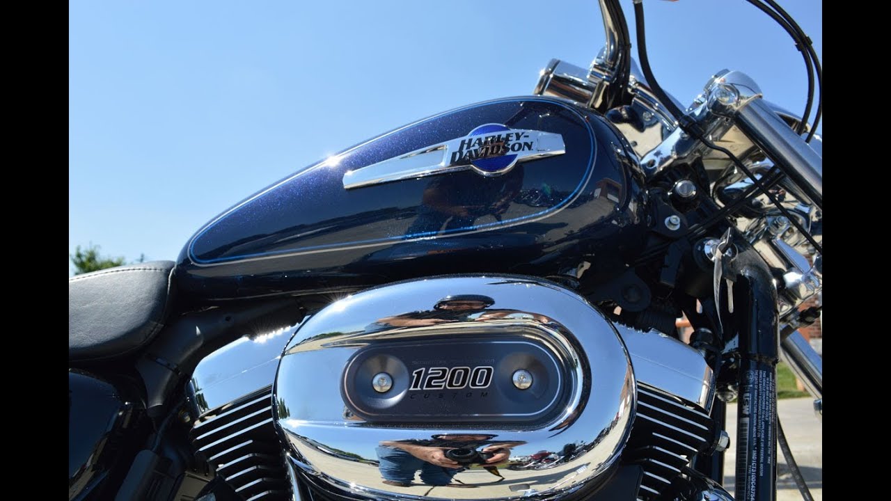 SOLD! 2013 Harley-Davidson® XL1200C - Sportster® 1200 Custom Big Blue ...
