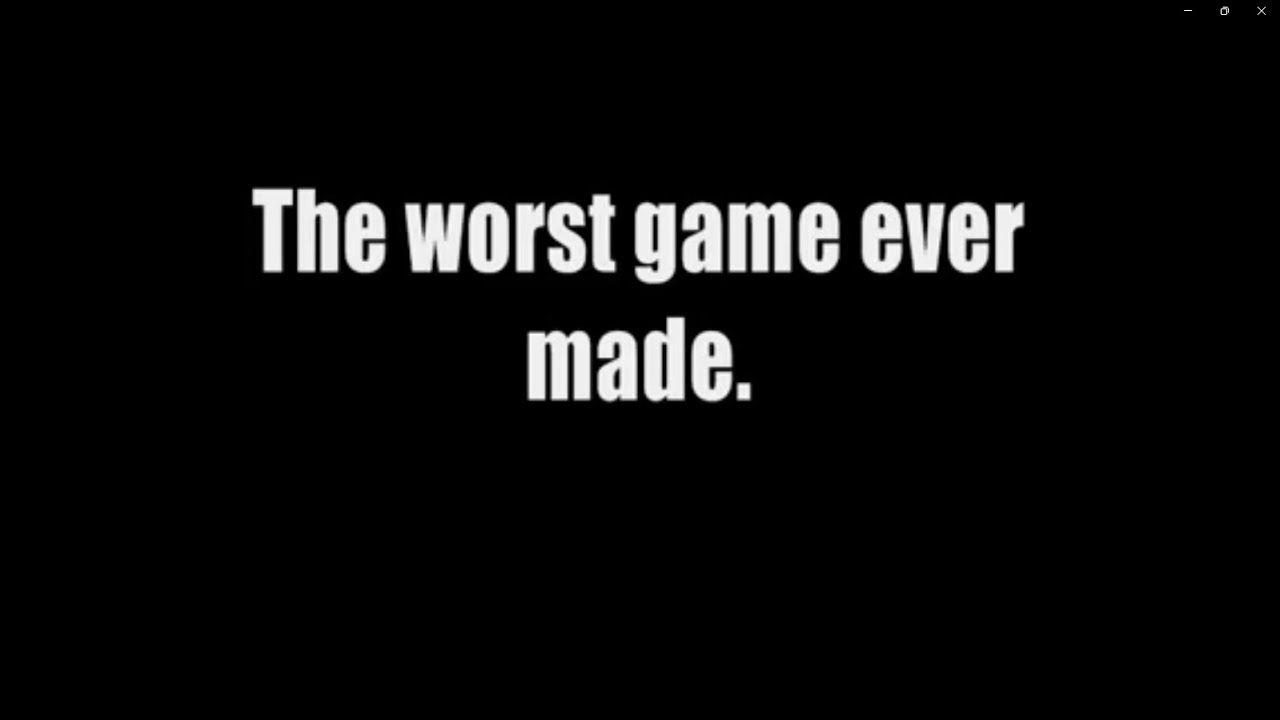 The Worst Game Ever Made - RetroGamer3 - YouTube