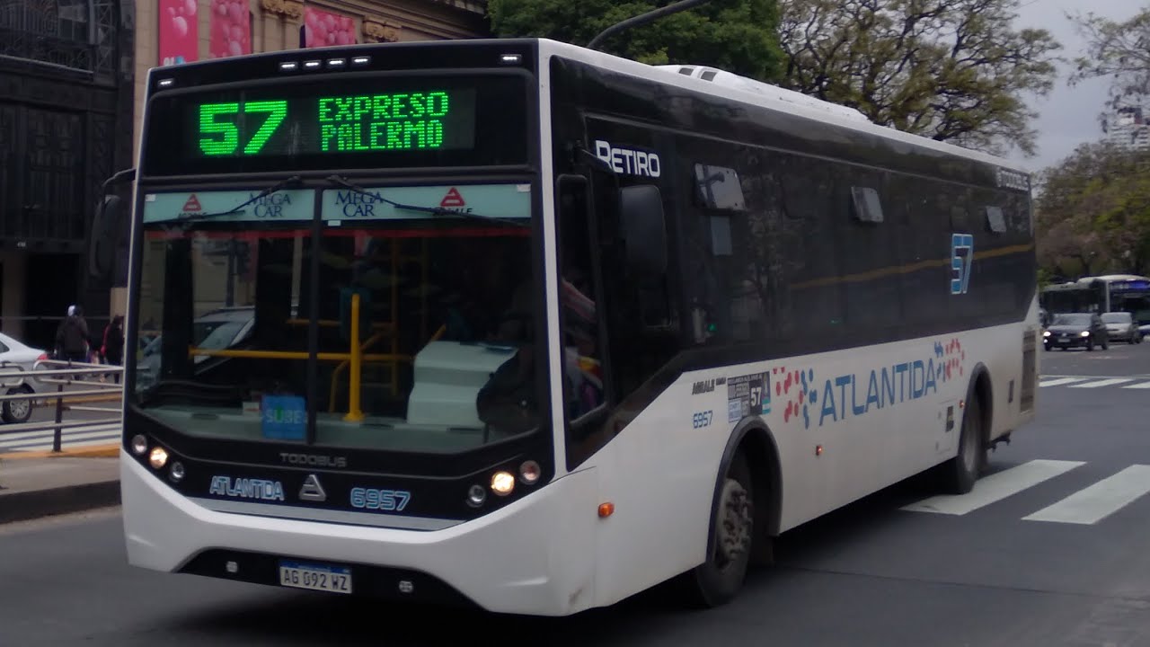 Línea 57 interno 6957 Todo Bus Retiro MT17 PLUS con aire acondicionado ...