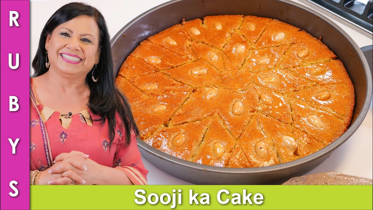 Turkish Cake No Egg, No Oil, No Butter Sambali (Sooji ka Cake) Recipe ...