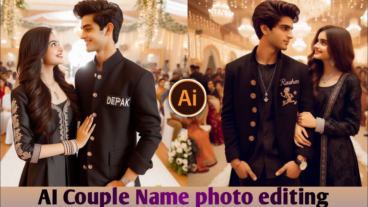How to make a 3D AI Photo Editing AI name couple photo editing AI NAME ...