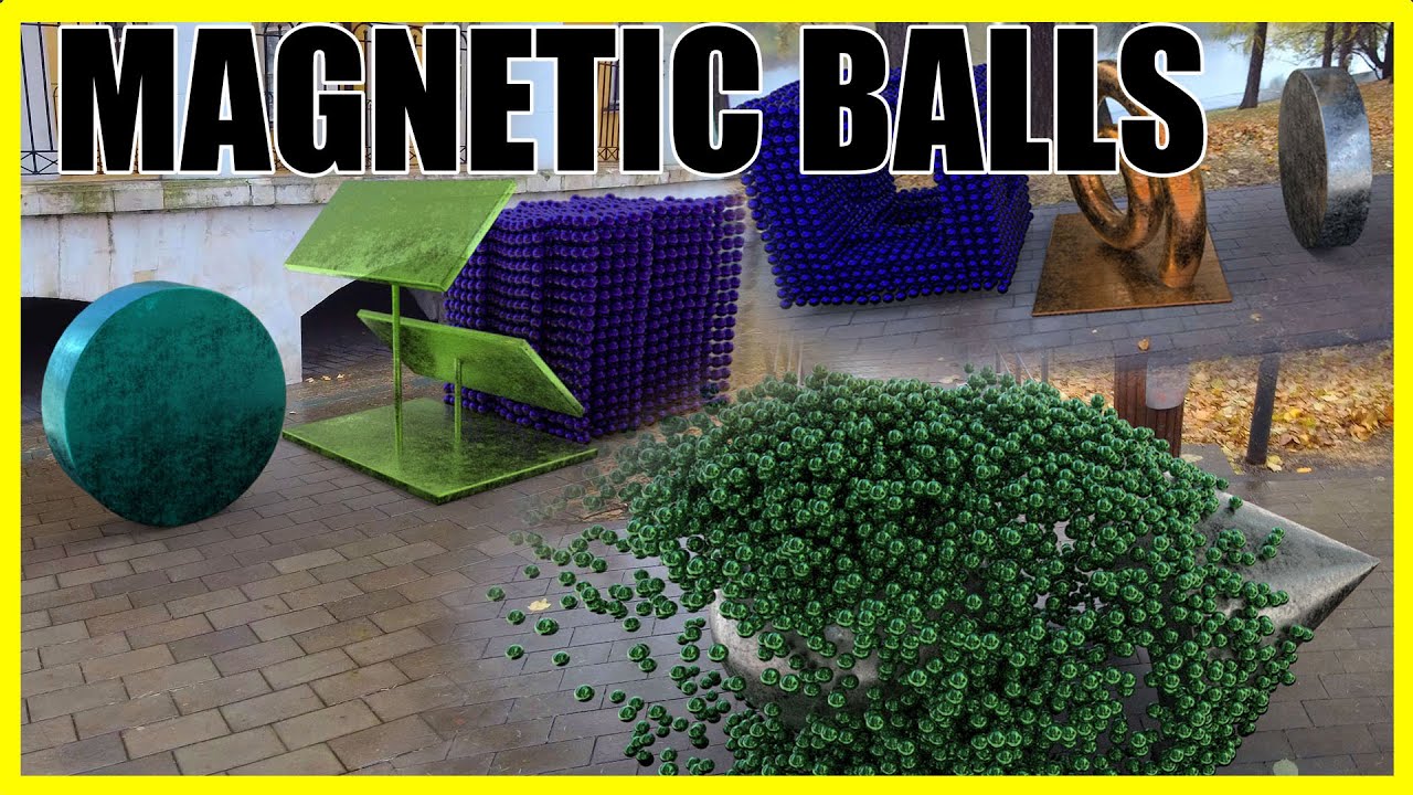 ☺️Magnetic Balls ☺️ VFX ☺️ Tyflow ☺️ Animation ☺️ Camera Tracking - YouTube