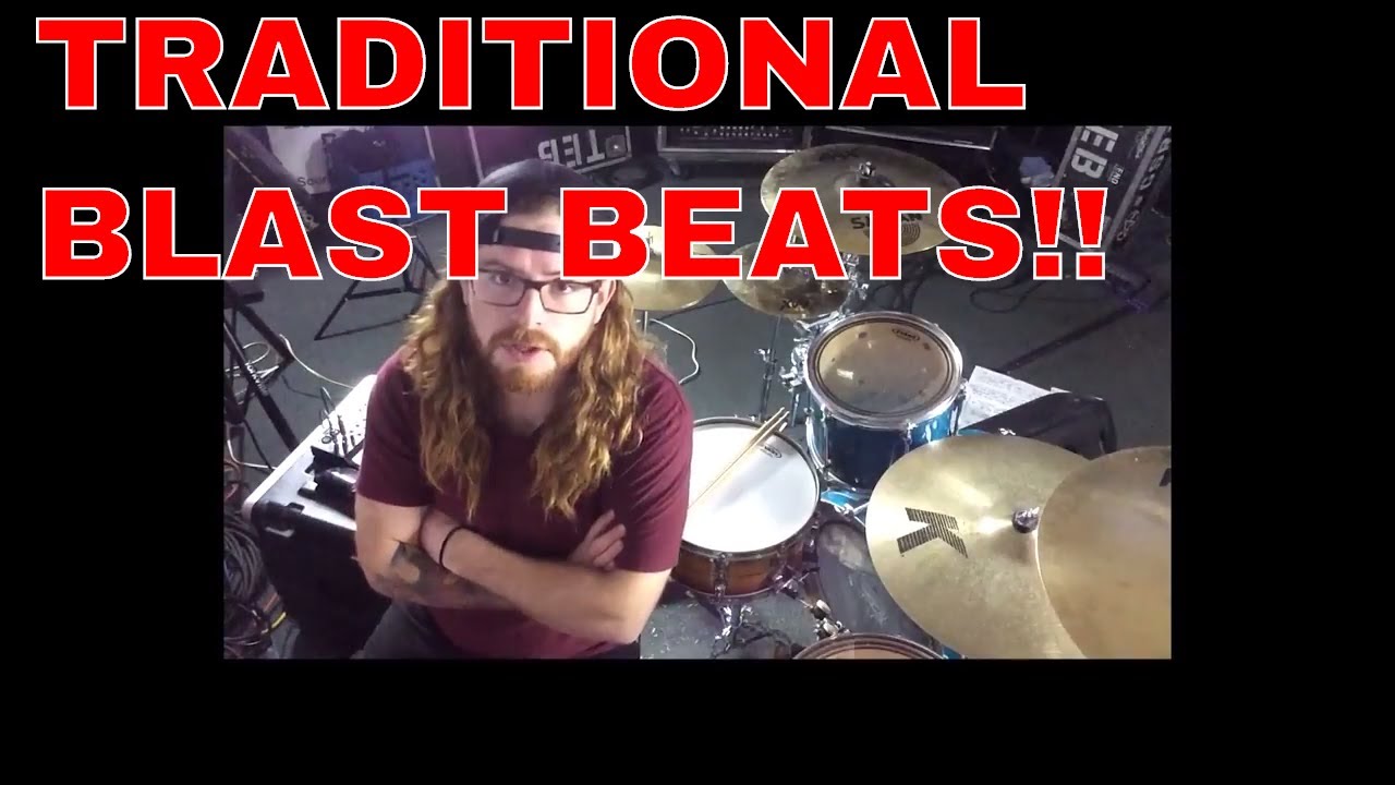 How To Play A Traditional Blast Beat - YouTube