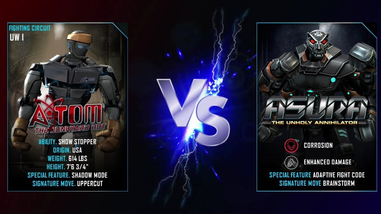 Real Steel WRB: Atom VS Asura (Live Events) - YouTube