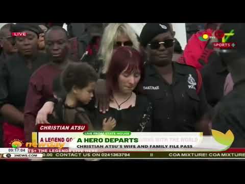 Wife and Children of Christian Atsu Pay their last Respect | RIP💔😭