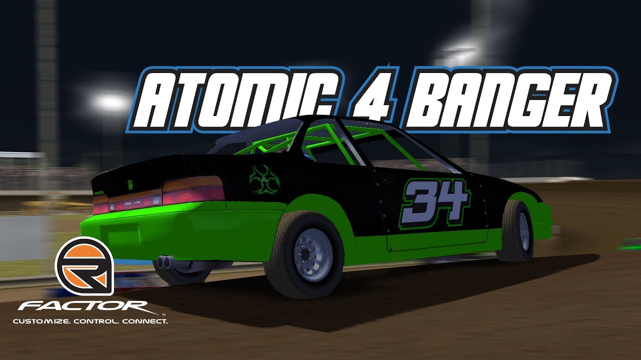 rFactor: The Atomic 4 Banger (Mini Stocks @ Atomic Speedway) - YouTube