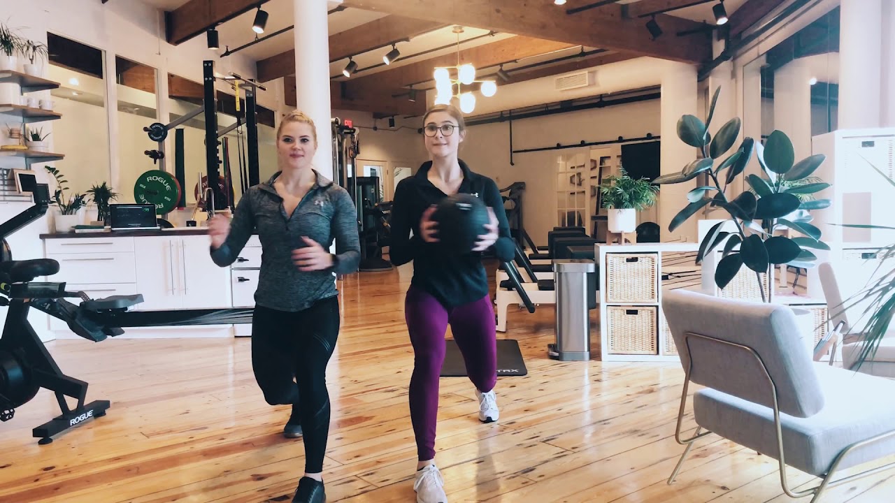 Partner Split Squat - YouTube