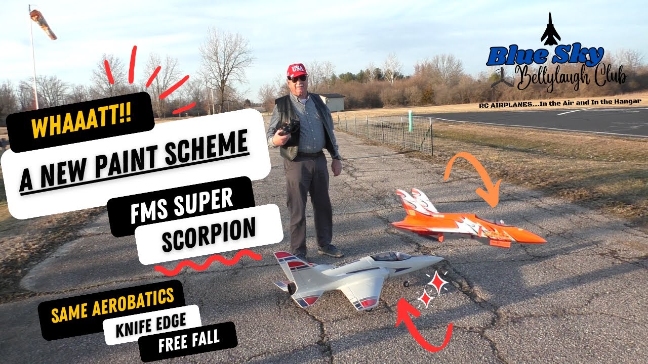 FMS Super Scorpion...NEW Paint Scheme - Same Aerobatics - Knife Edge ...
