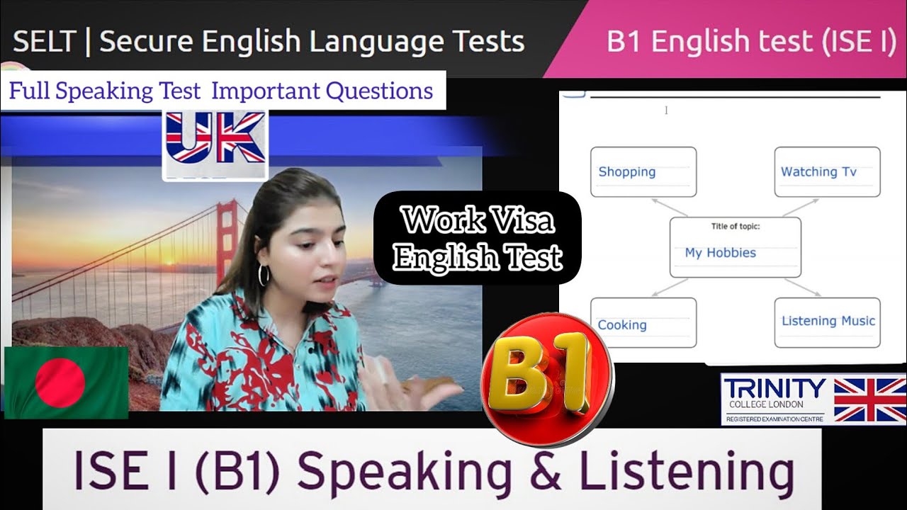 Full (B1) Speaking & Listening Skilled Worker Visa || ISE 1 Trinity ...