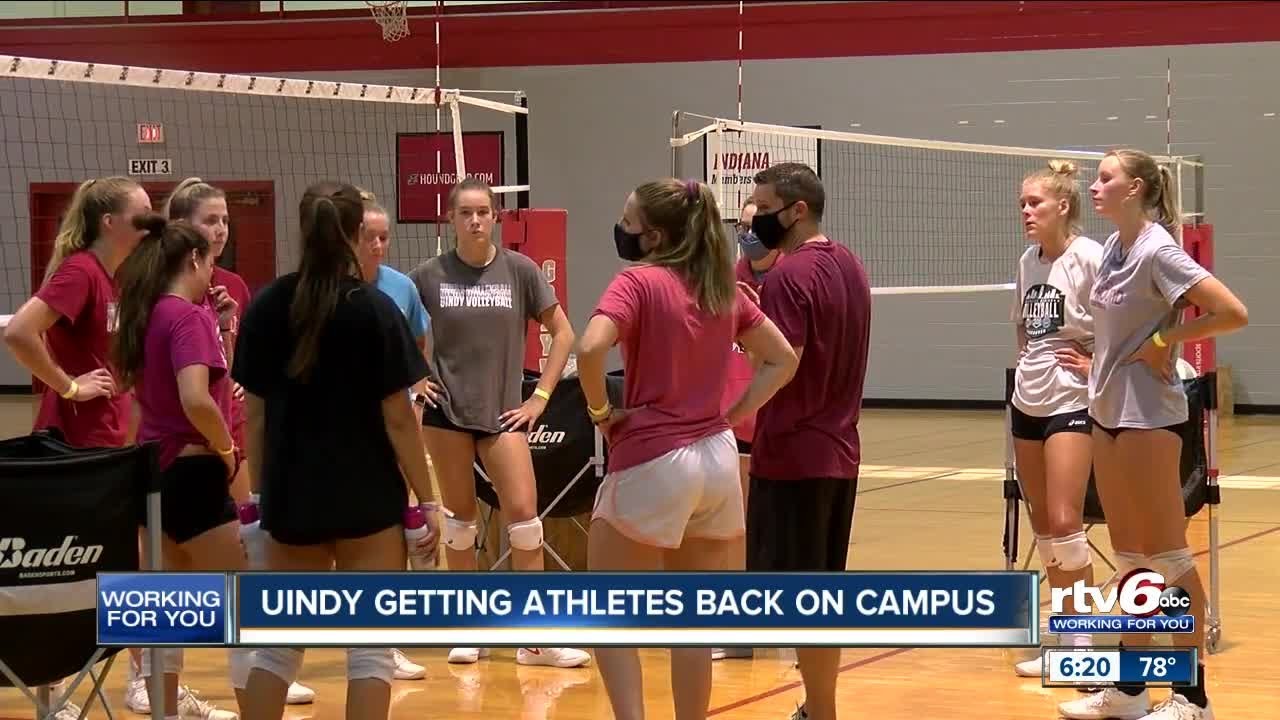 Sports Xtra: UIndy getting athletes back on campus - YouTube