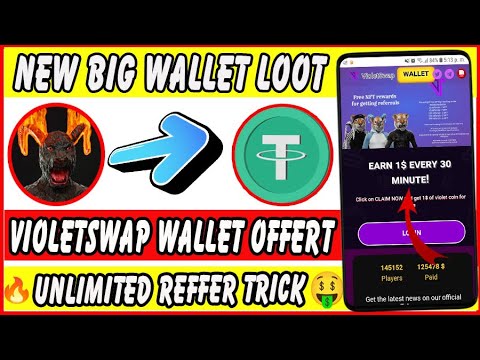 🔥NEW BIG WALLET LOOT💰VIOLET SWAP WALLET OFFERT💵 UNLIMITED TRICK💰NO ...