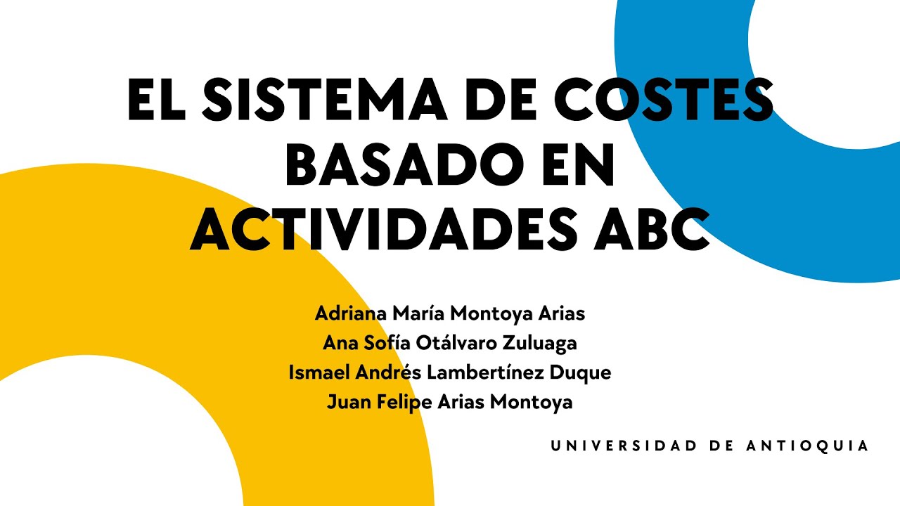 SISTEMA DE COSTOS ABC Y CASO PRÁCTICO - YouTube