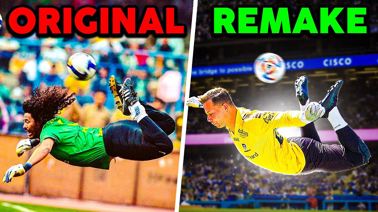 I Recreated These Legendary Goalkeeper Moments - YouTube