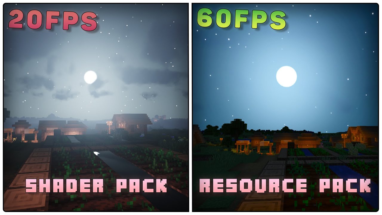 Top 5 Resource Pack Giống SHADER Tốt Nhất Cho Máy Cấu Hình Thấp, Yếu ...