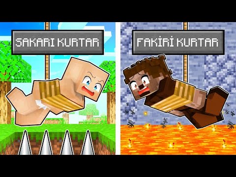 SAKAR VE FAKİR KAÇIRILDI 😱 - Minecraft
