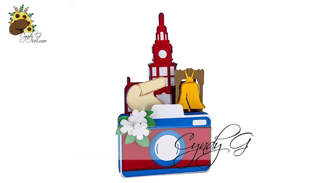 Travel Philadelphia Box Card SVGAssembly Tutorial - YouTube