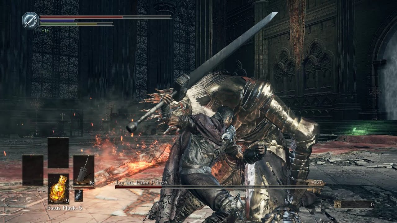 Dark Souls 3 - Twin Princes Boss Fight | Guts Build - YouTube