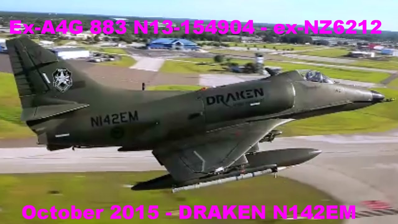 Ex-A4G 883 N13-154904 NZ6212 October 2015 DRAKEN N142EM - YouTube