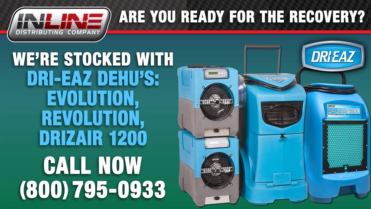 Dri Eaz DrizAir 1200 Portable Dehumidifier Available Now! - YouTube