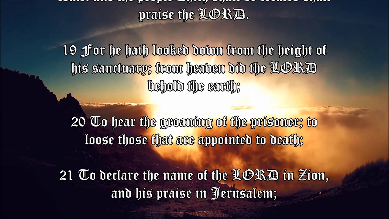 Psalm 102 - Richard Thomas - KJV Bible - YouTube