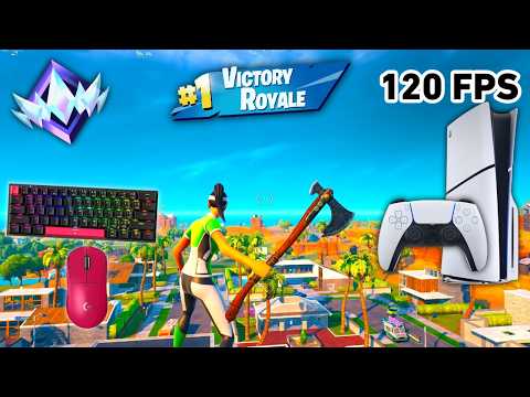 Fortnite Unreal Ranked Reload On PS5 Slim | Keyboard & Mouse Gameplay | 120 FPS | 4K