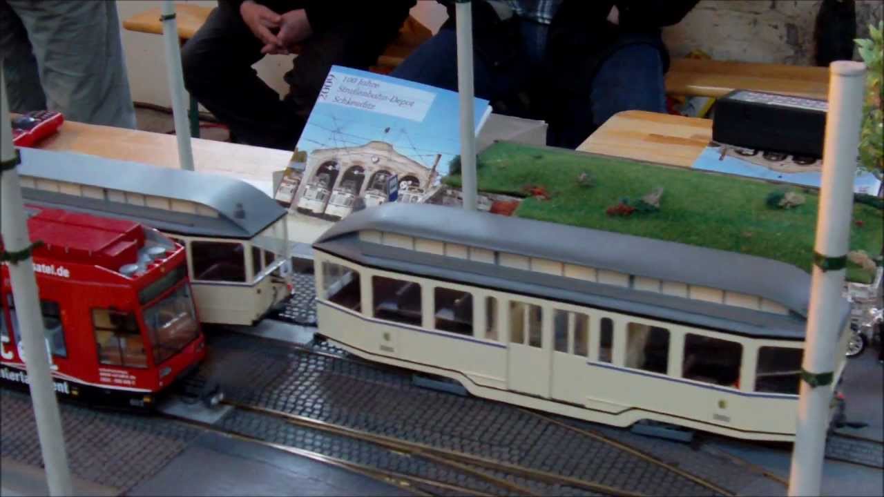 Straßenbahn Dresden Modelbahn - YouTube