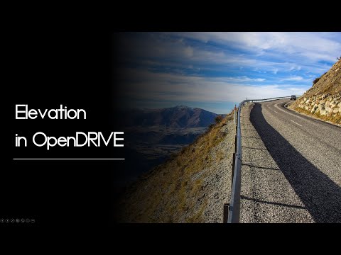 OpenDRIVE Elevation - road networks for simulation - YouTube