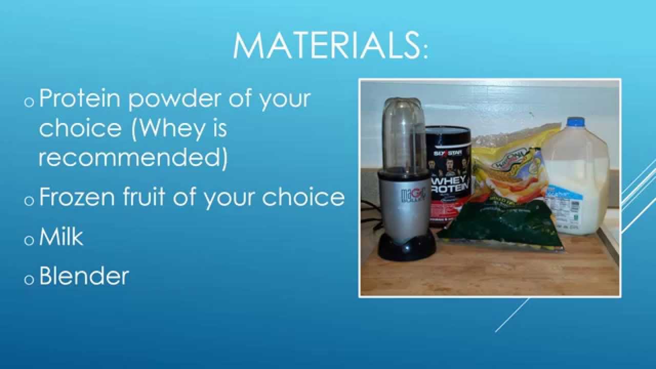 How To Make a Protein Shake - YouTube