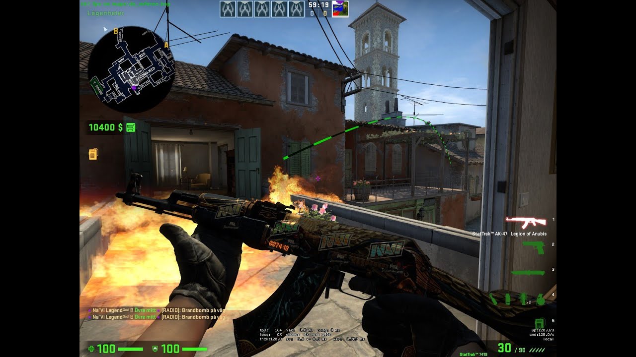 Inferno Bridge Molotov From Top Mid - YouTube