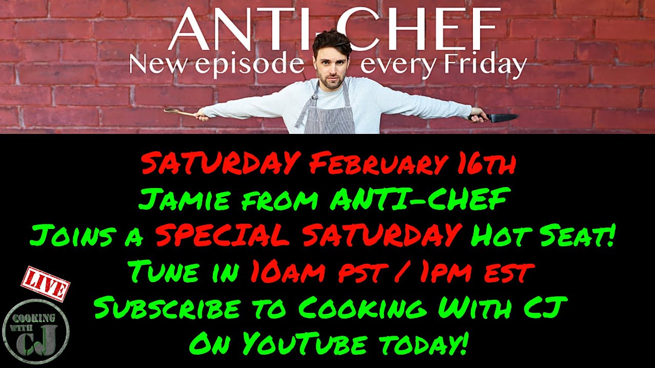Jamie from ANTI-CHEF is live in The Hot Seat! - YouTube