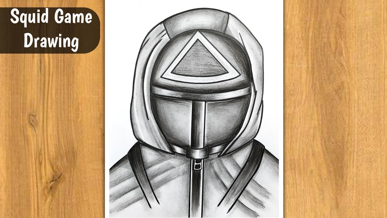 How To Draw Squid Game Guard | Easy Step By Step Tutorial | Squid Game ...