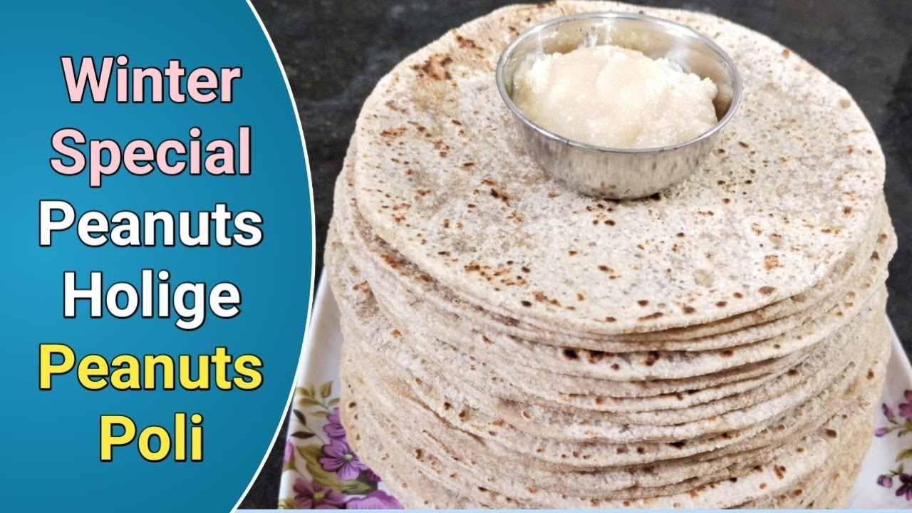 Shenga Holige, Shenga Poli, Peanuts and Sesame Holige, Peanuts Obbattu ...