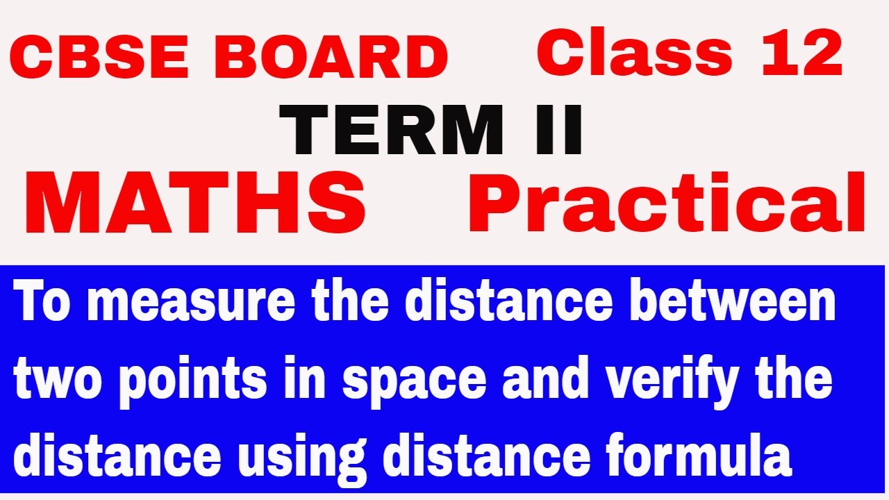 To measure the distance between two points in space and verify the ...