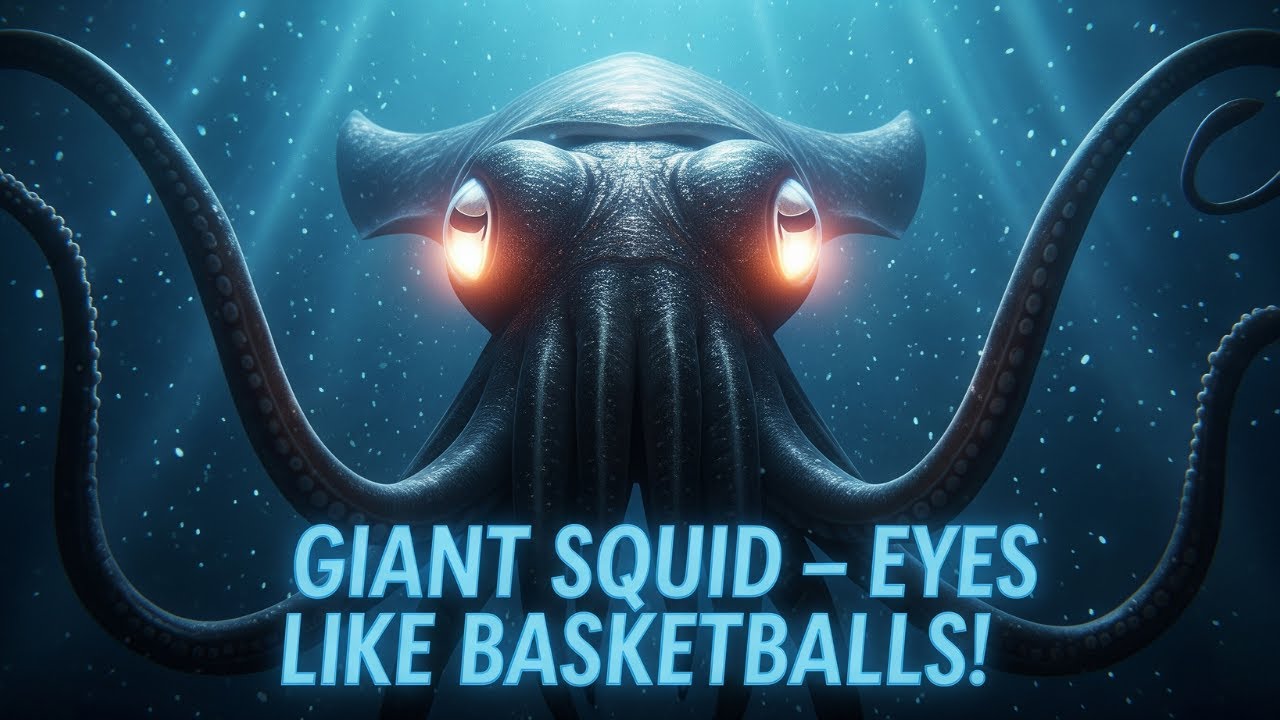The Giant Squid | Eyes the Size of Basketballs | Deep Sea Creatures ...