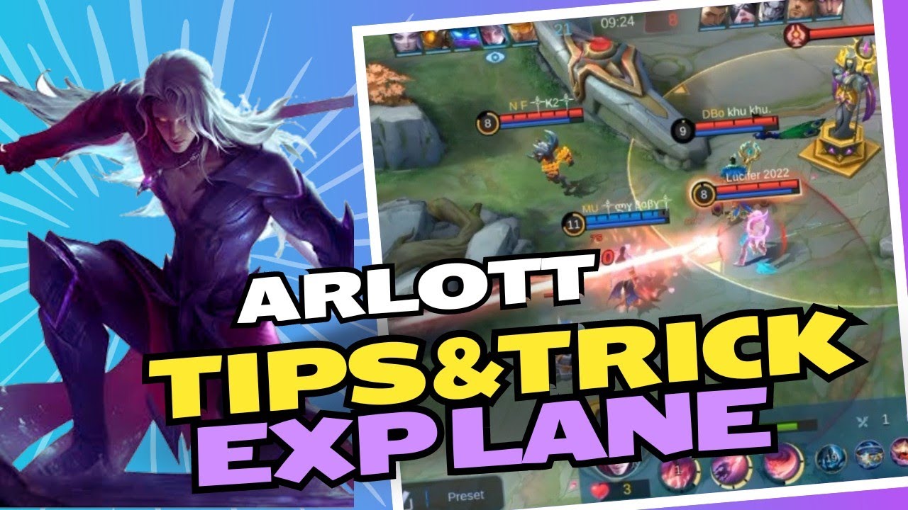 arlott tips & trick exp lane | build top global arlott by~༒ლɣ βɑβɣ ...