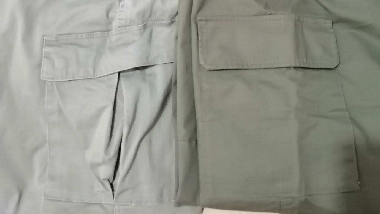 CARGO POCKETS WAIST BAND ZIPPER PLY SIZES AND MEASUREMENTS - YouTube